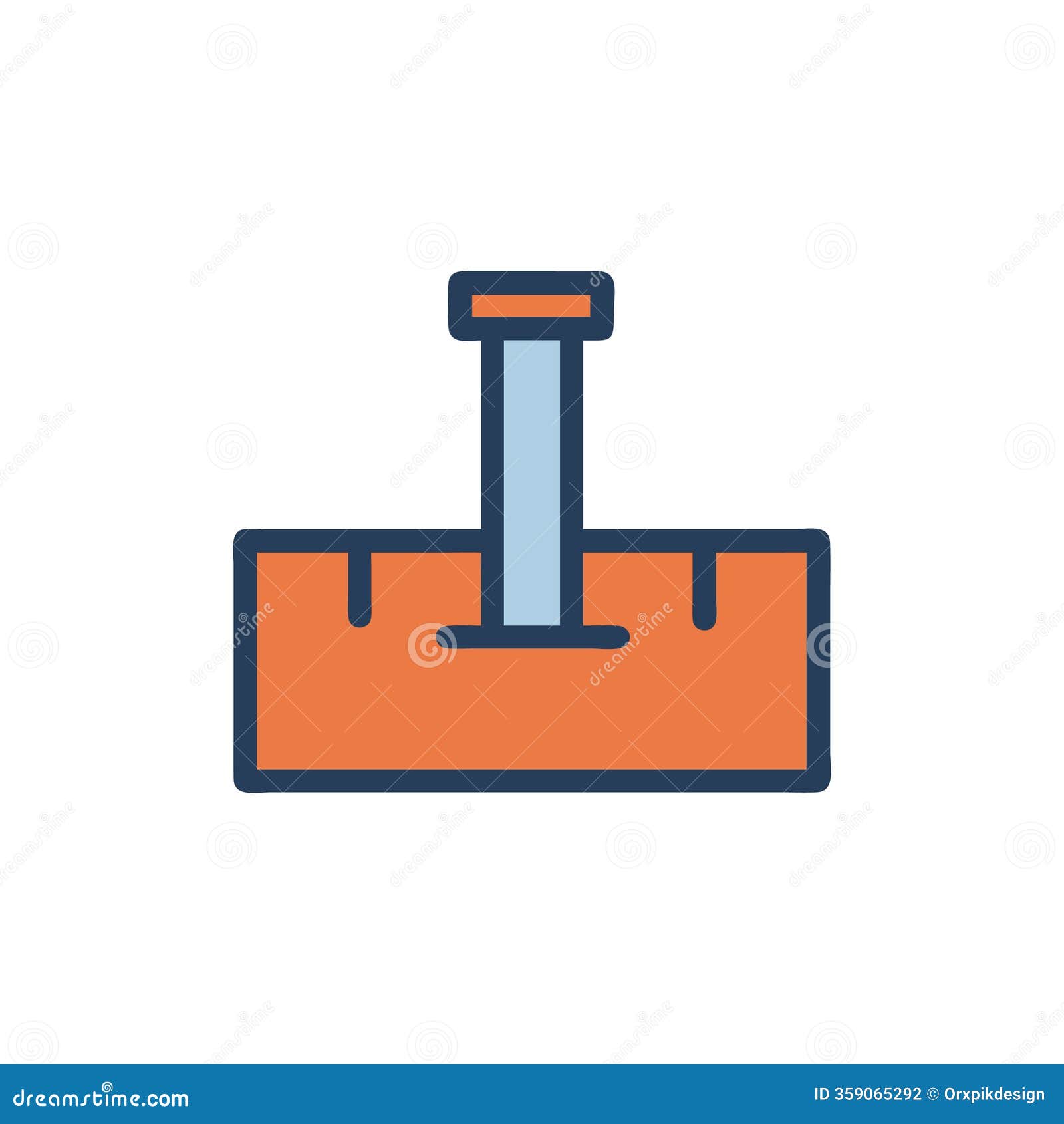 Building Foundation Icon for Construction Stock Illustration ...
