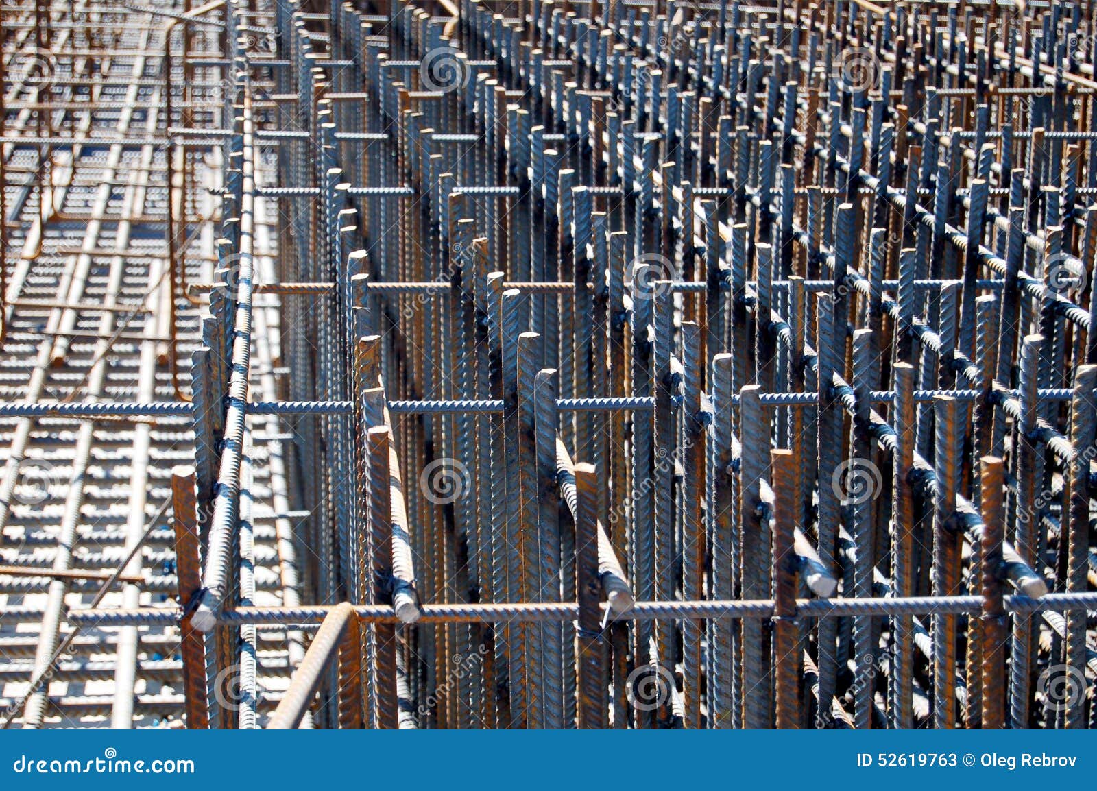 Building Foundation with Steel Rods Stock Image - Image of foundation ...