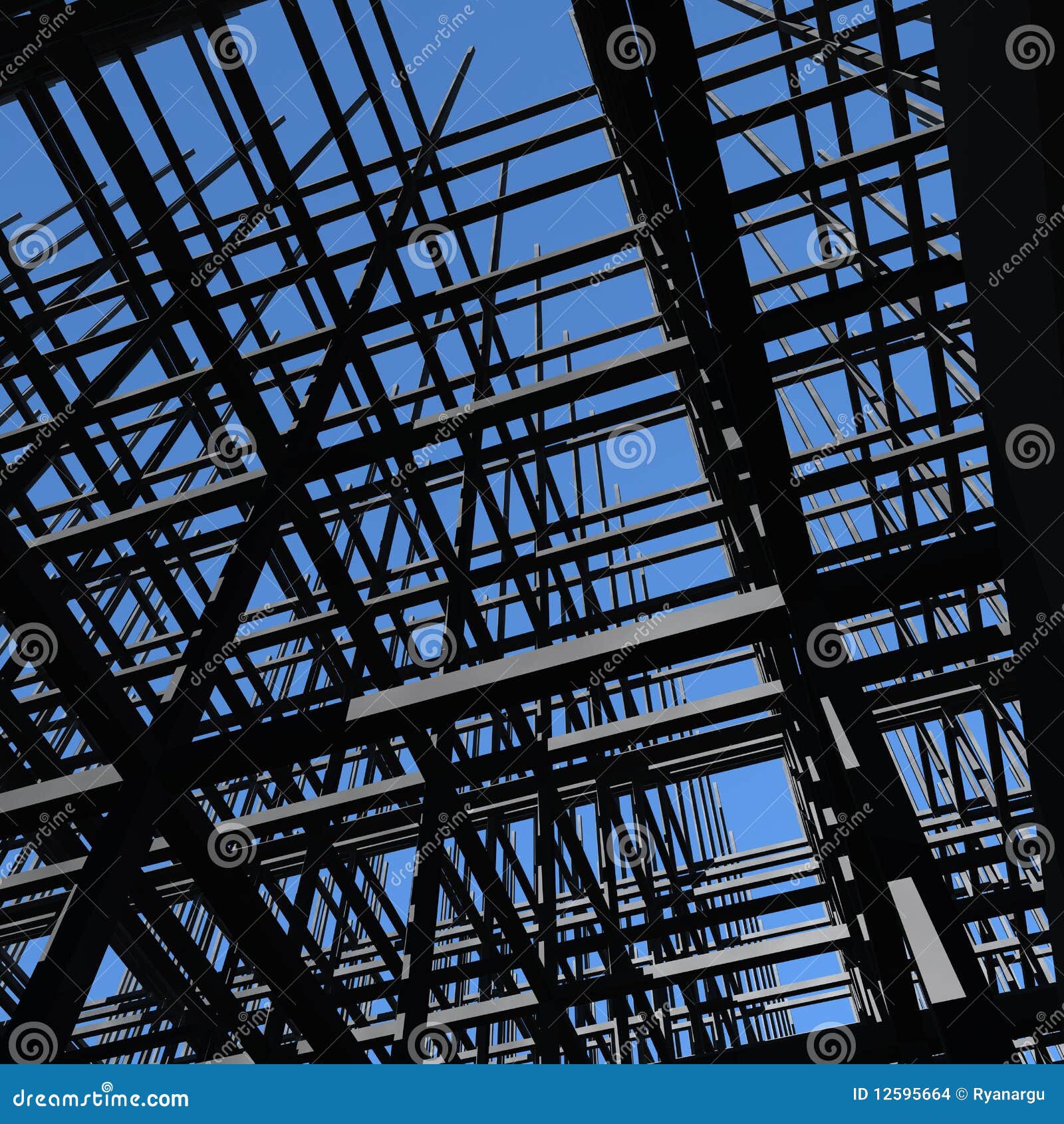 Building Frame stock illustration. Illustration of infrastructure ...