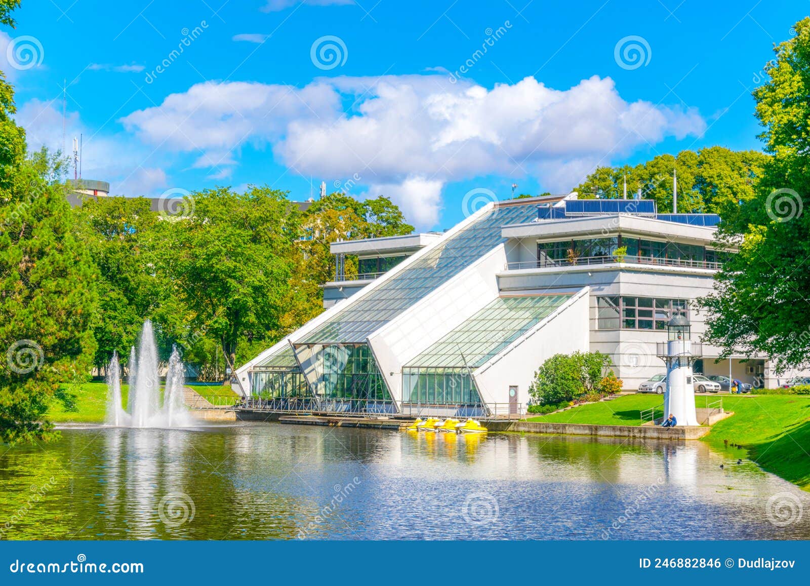 Building of the Freeport of Riga Authority in the Kronvalds Park in ...