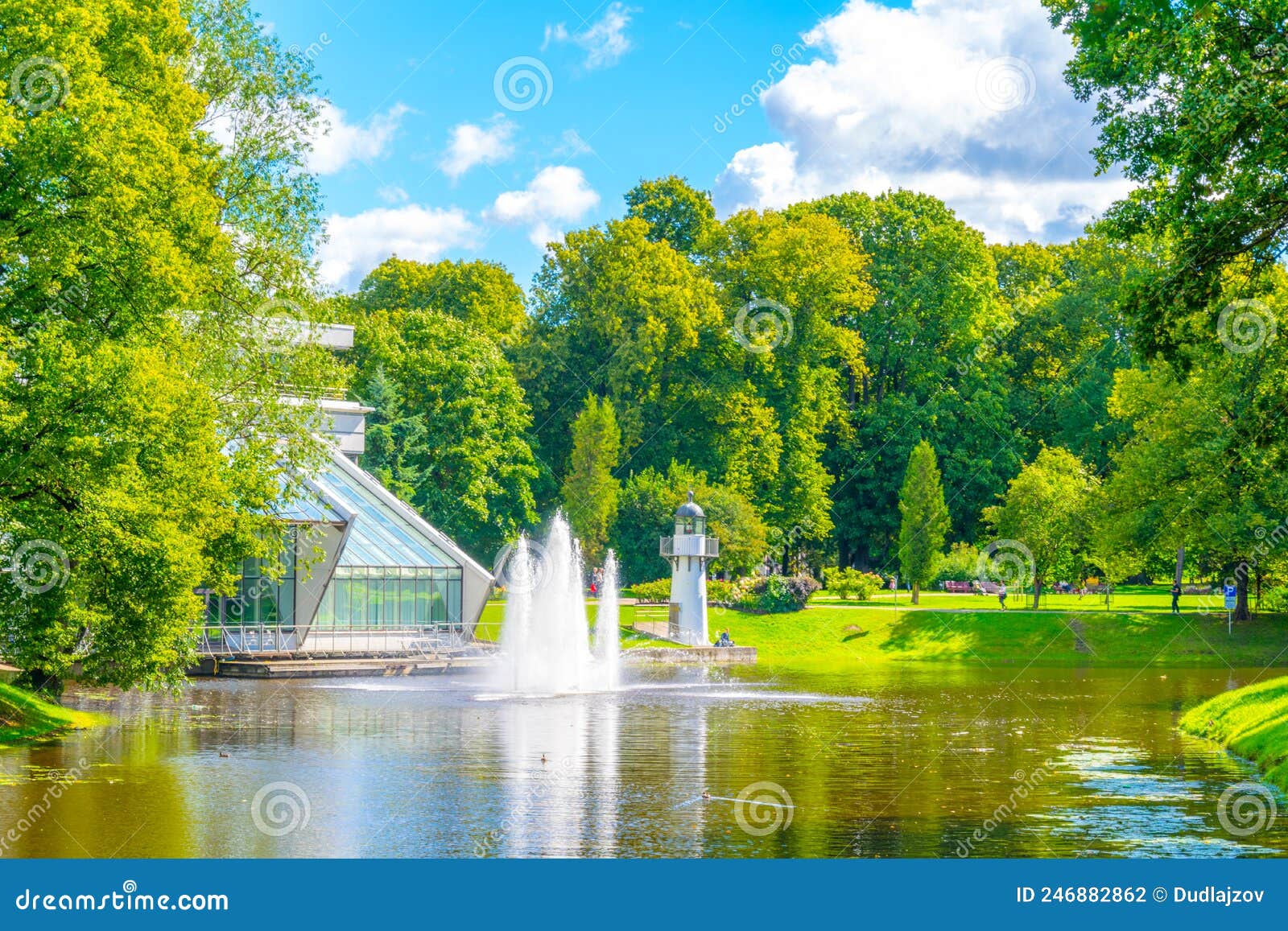Building of the Freeport of Riga Authority in the Kronvalds Park in ...