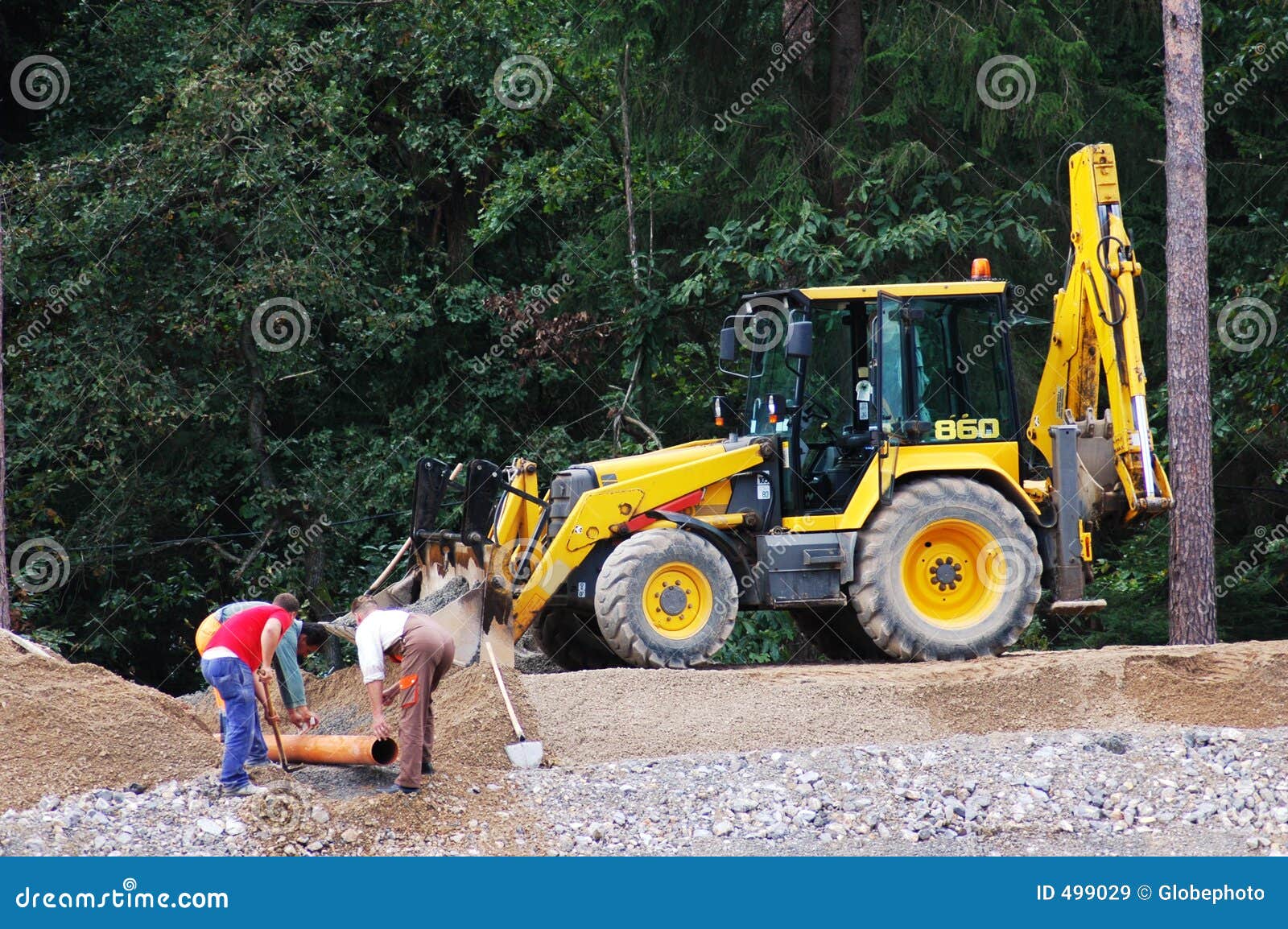 Building a Freeway - Road Construction Stock Image - Image of worker ...