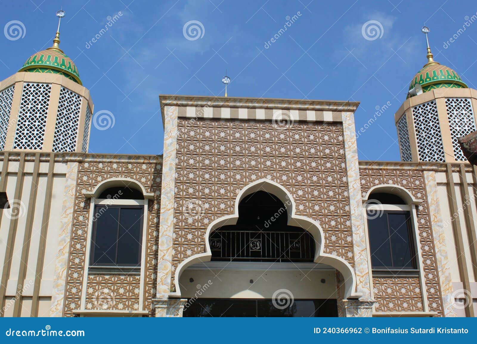 Front mosque stock photo. Image of synagogue, facade - 240366962