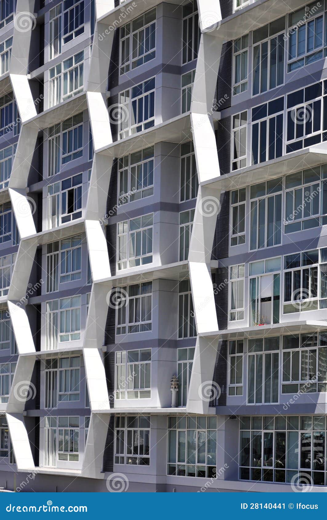 Post Modern Building Facade Stock Image - Image of shelter, modern ...