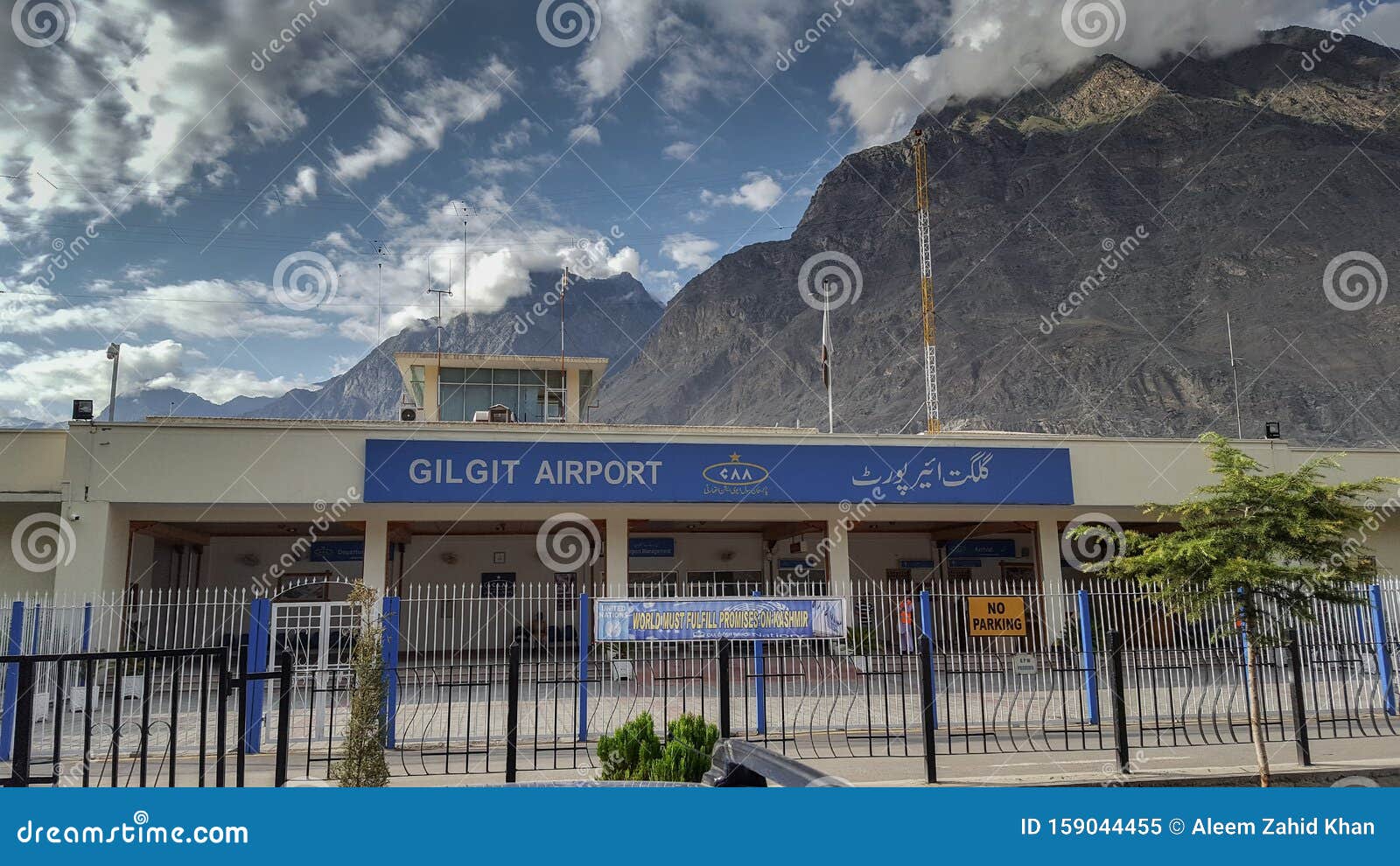 Building of Gilgit Airport in the Beautiful Valley of Gilgit Editorial ...