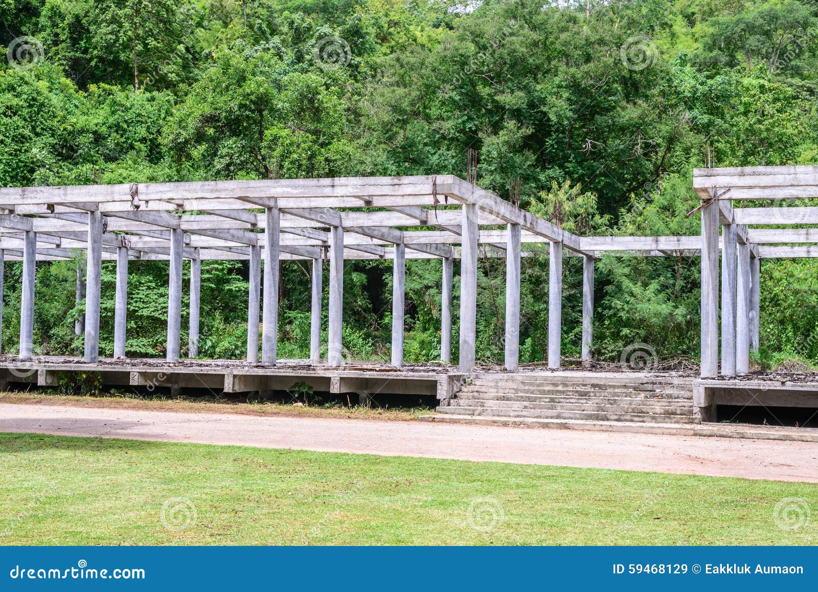 Building Girder Structure Under Construction Stock Image - Image of ...