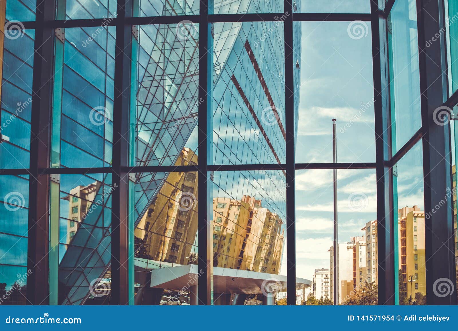Building Glass . Window View of the Building Editorial Stock Image ...