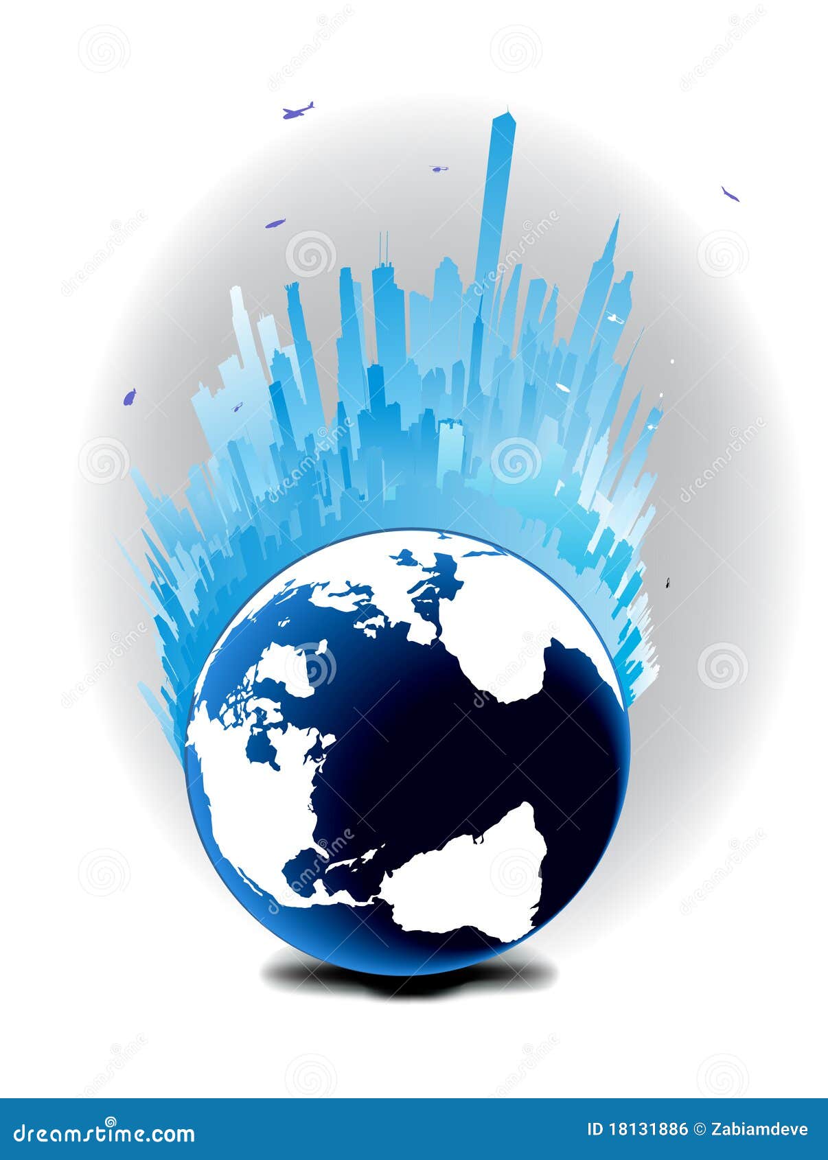Building Globe stock vector. Illustration of building - 18131886