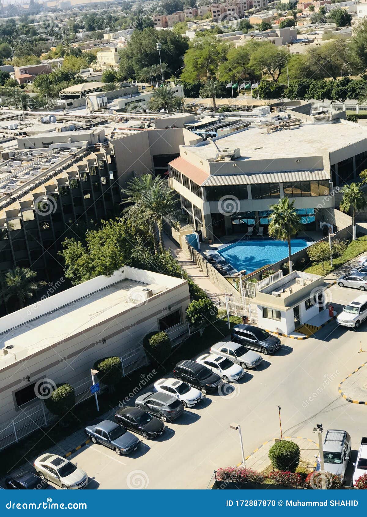 Building are Good and Parking Area Stock Photo - Image of good, area ...