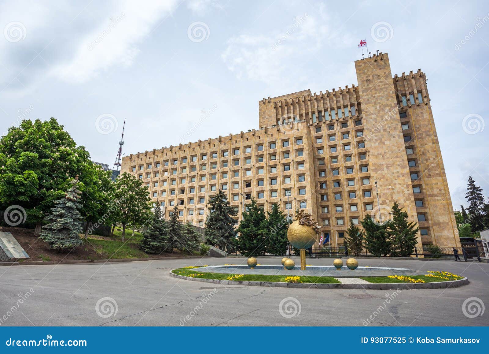 The Building of the Government of Georgia in Tbilisi Editorial Image ...