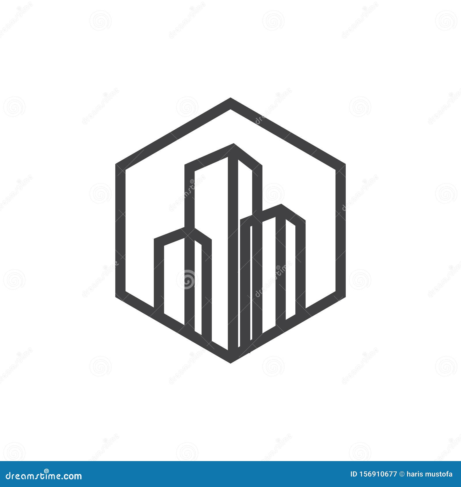 Building Graphic Design Template Vector Isolated Illustration Stock ...