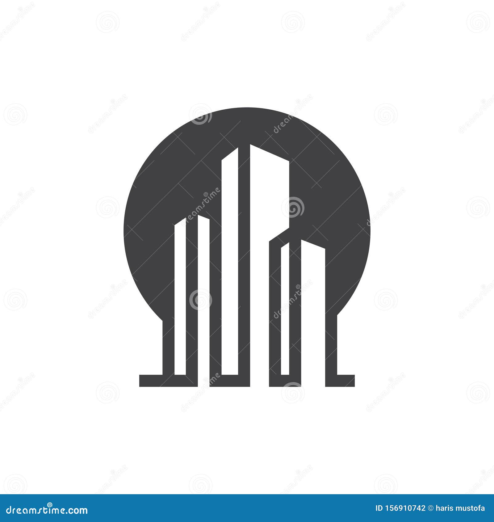 Building Graphic Design Template Vector Isolated Illustration Stock ...