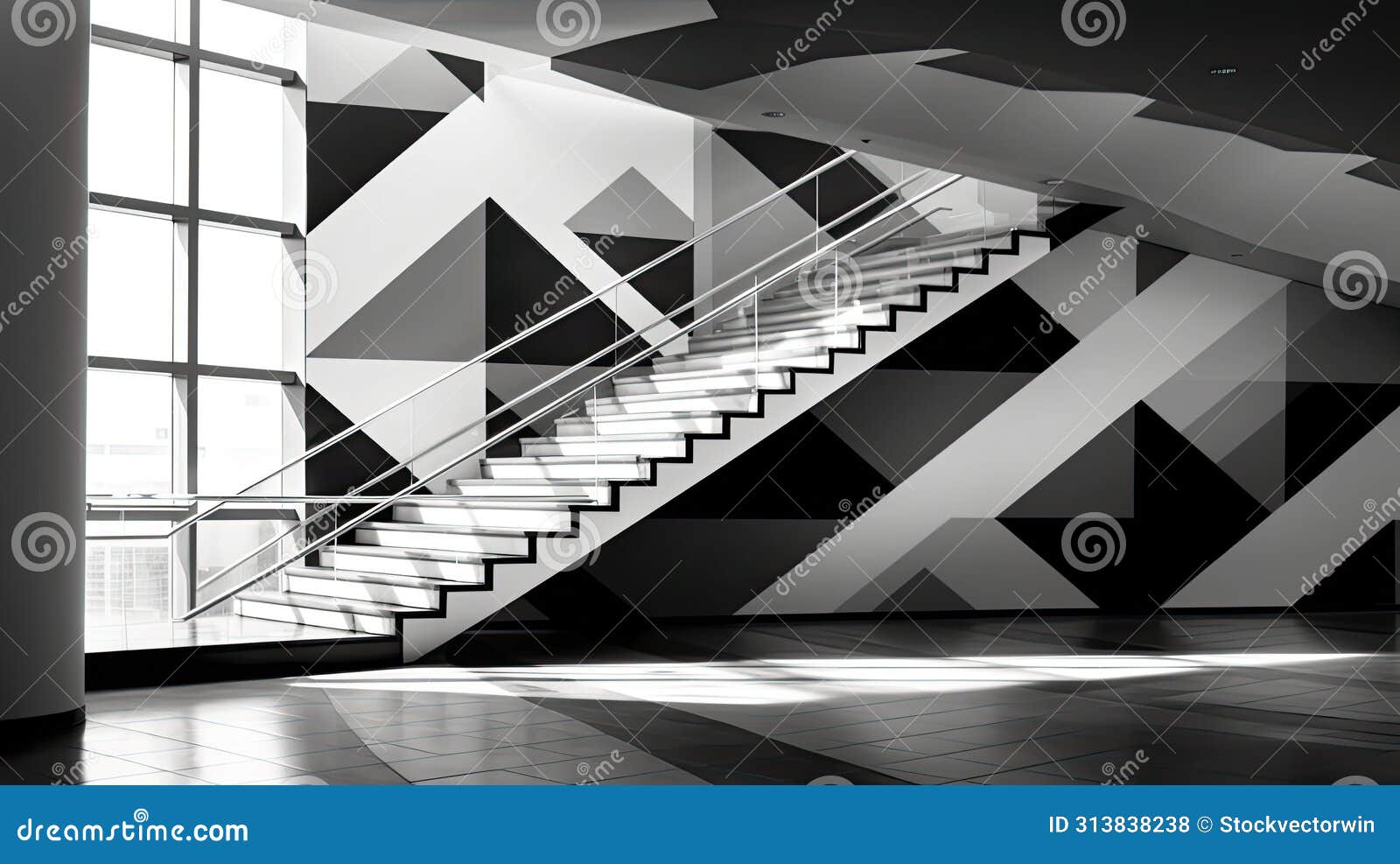 Building gray geometric stock illustration. Illustration of ...