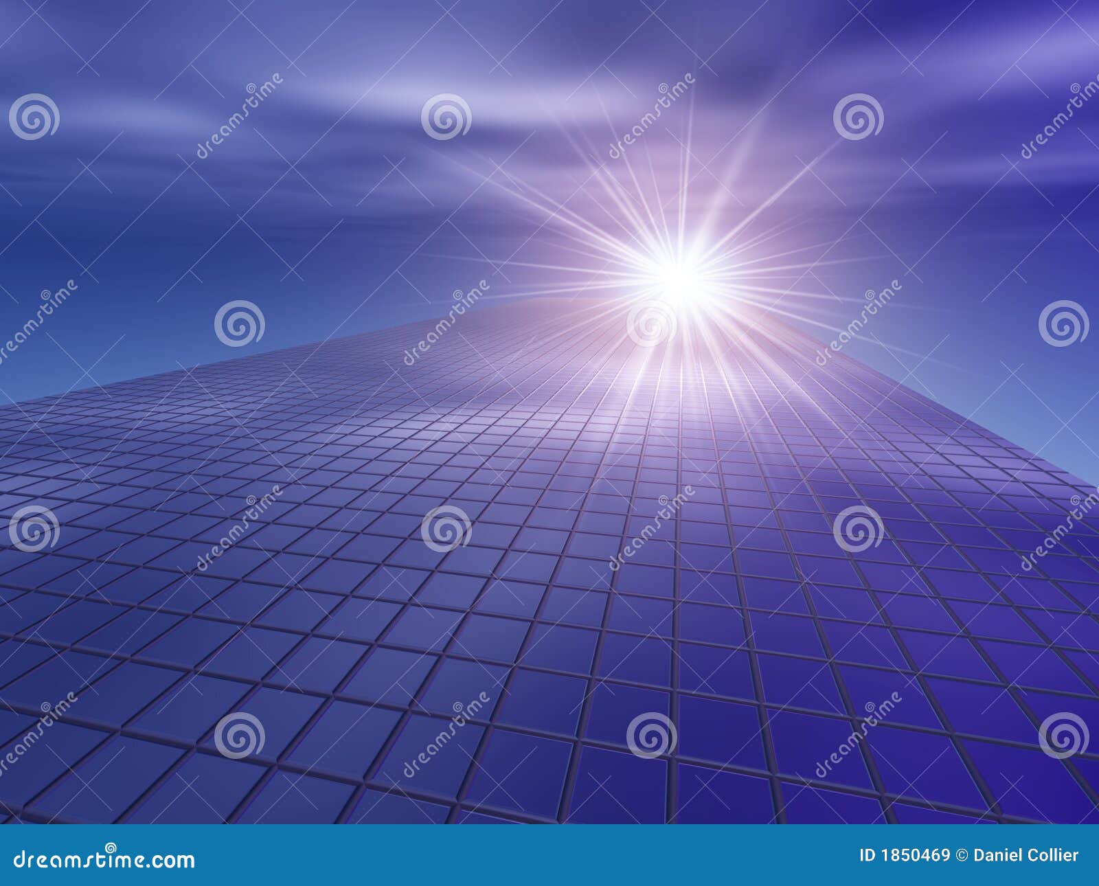 Building Grid Progress To the Light Stock Illustration - Illustration ...