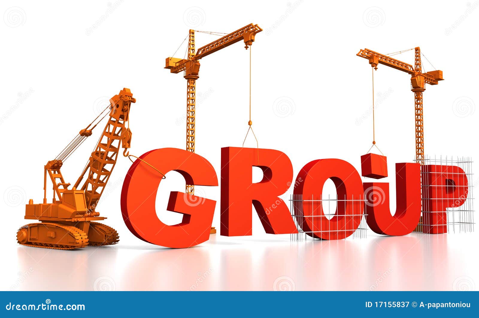 Building a Group stock illustration. Illustration of idea - 17155837
