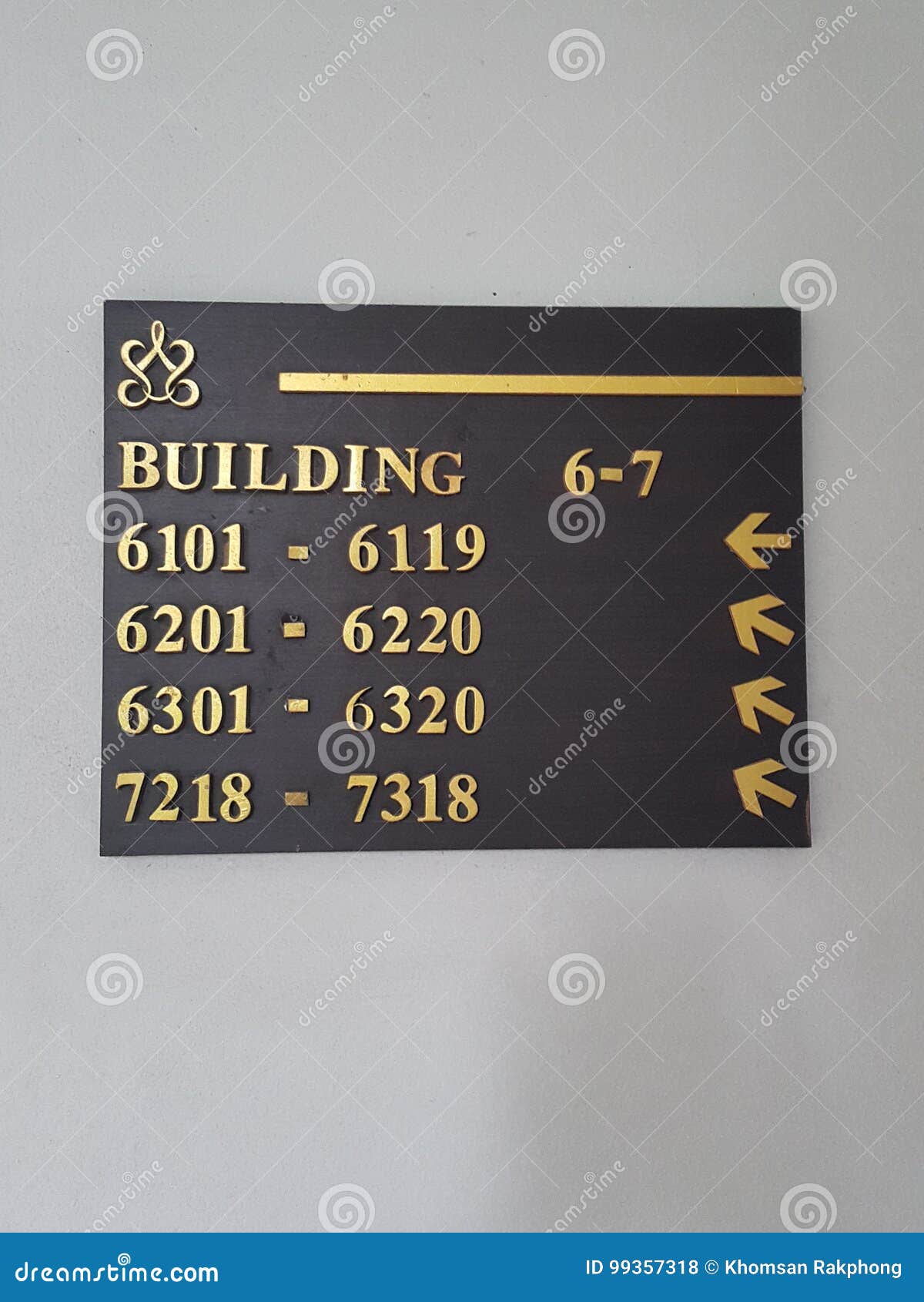 Building guide post sign stock photo. Image of marketing - 99357318