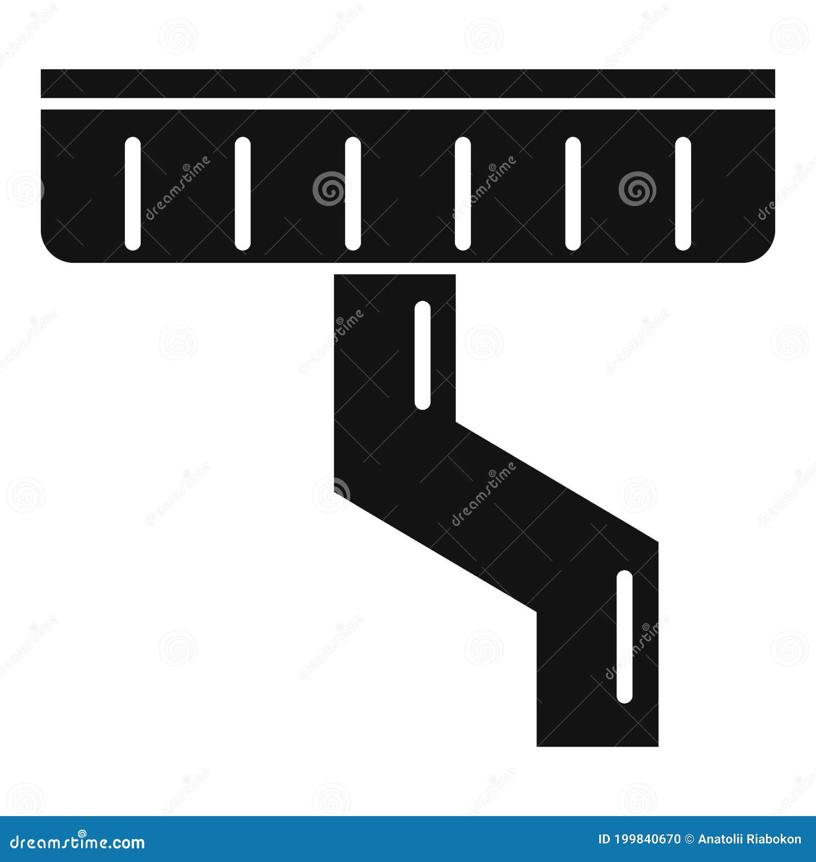 Building Gutter Icon, Simple Style Stock Vector - Illustration of ...