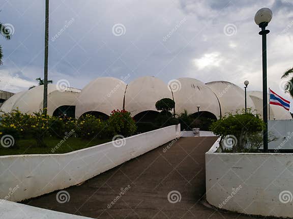 The Building Has a Roof Type Thin Shell. Stock Photo - Image of ...