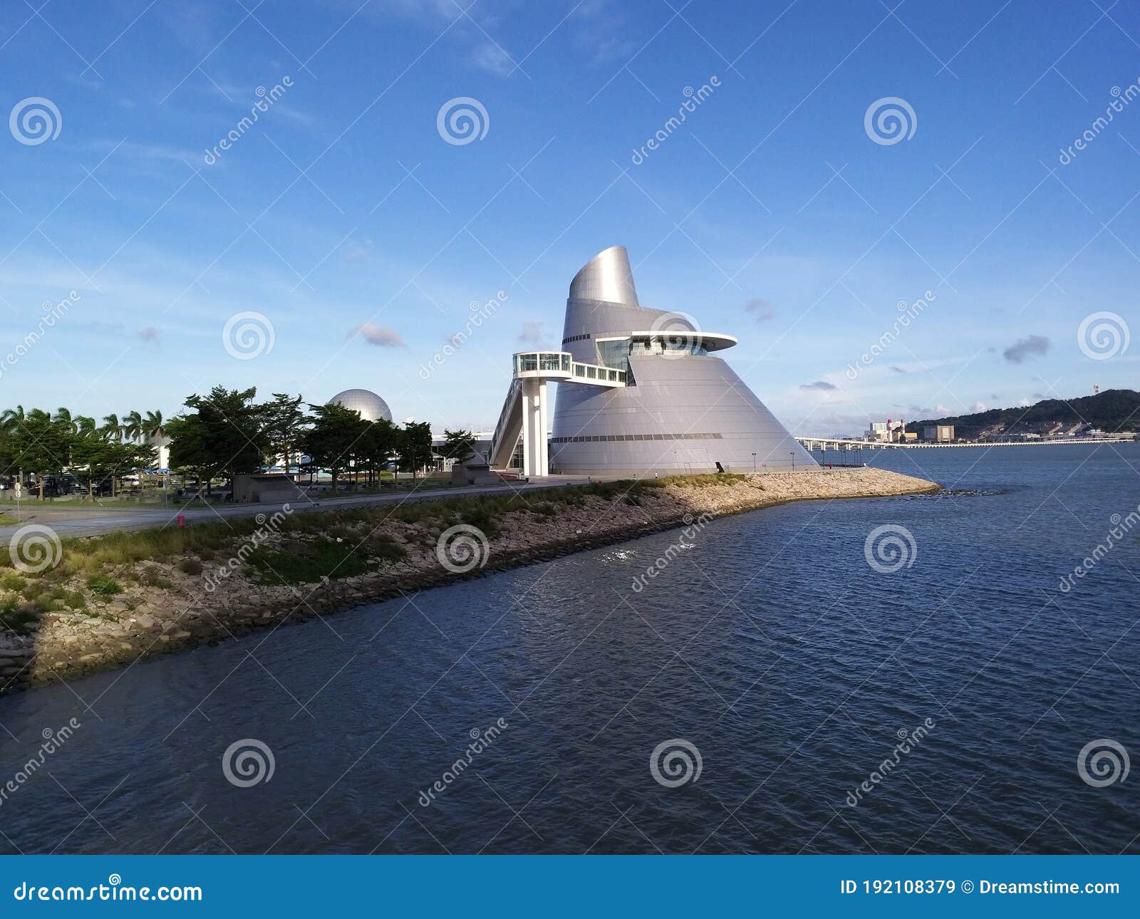 The Building Have UFO Design Stock Image - Image of resemble ...