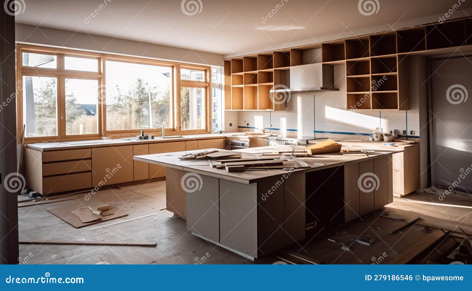 Building the Heart of the Home, Kitchen Construction in a New Modern ...