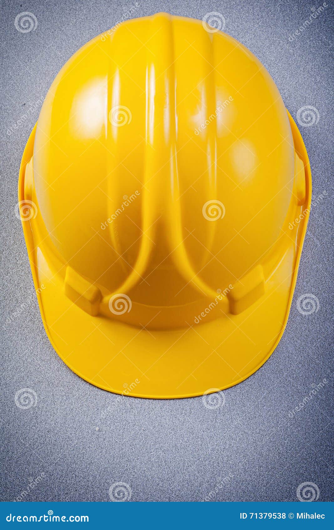 Building Helmet on Grey Background Construction Concept Stock Photo ...