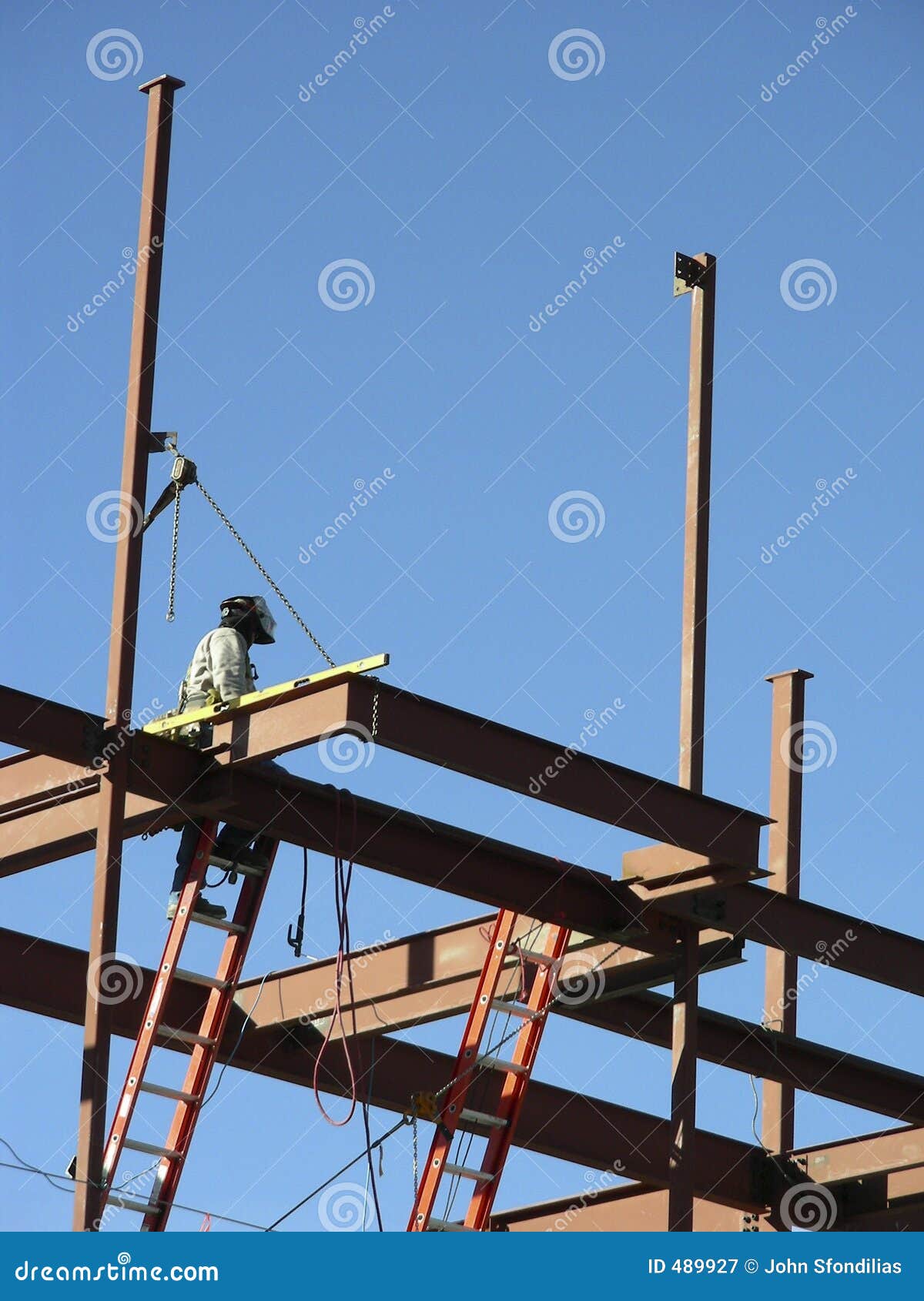 Building High stock image. Image of worker, steel, union - 489927