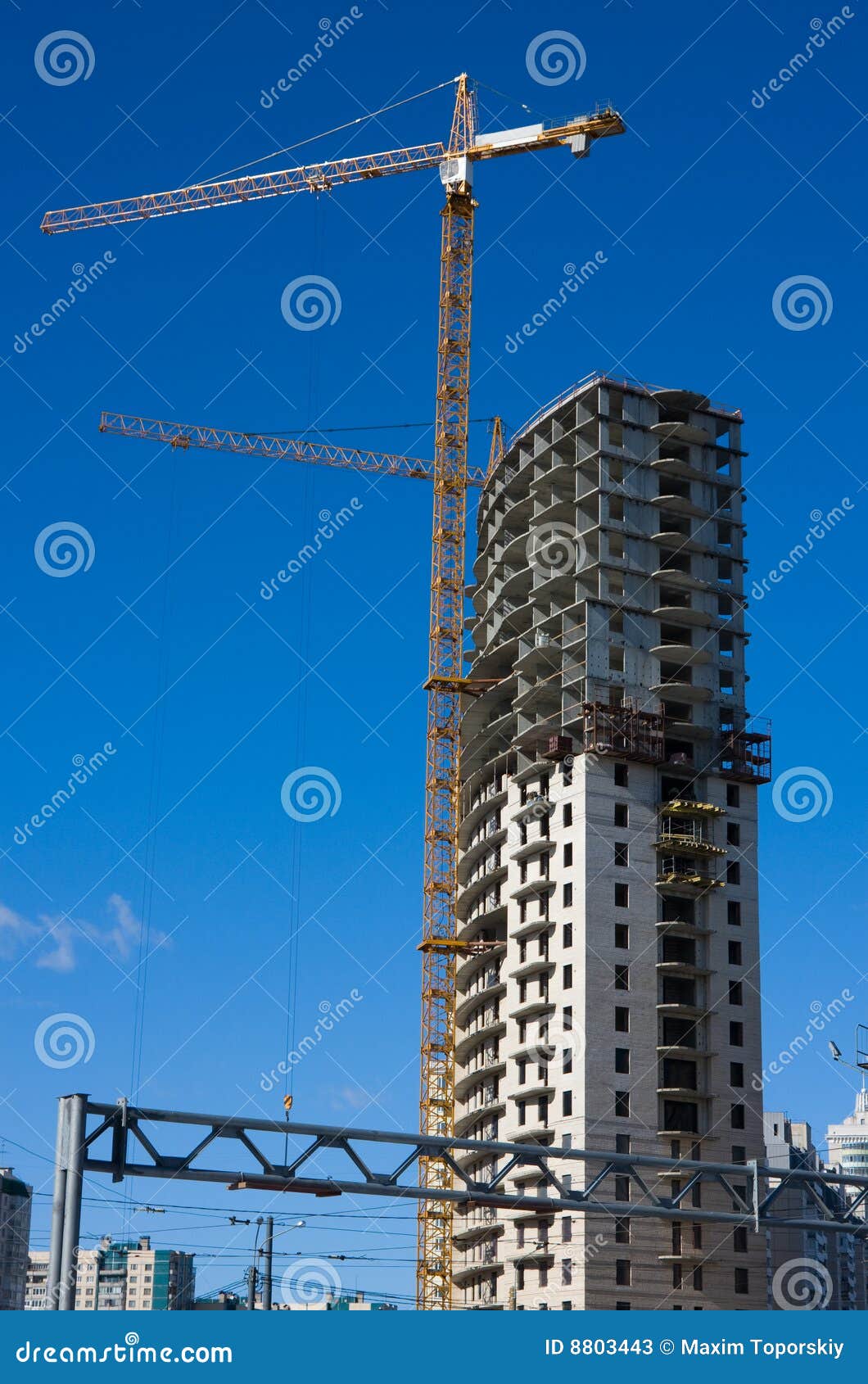 Building of High-rise House Stock Image - Image of clear, place: 8803443