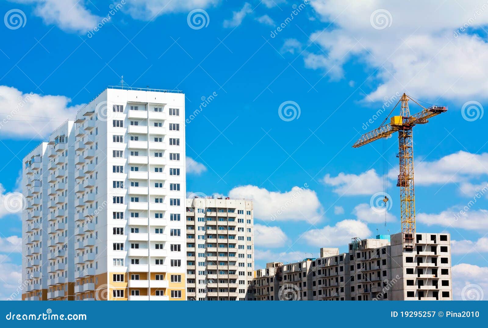 Building High-rise Prefabricated House Stock Image - Image of trade ...
