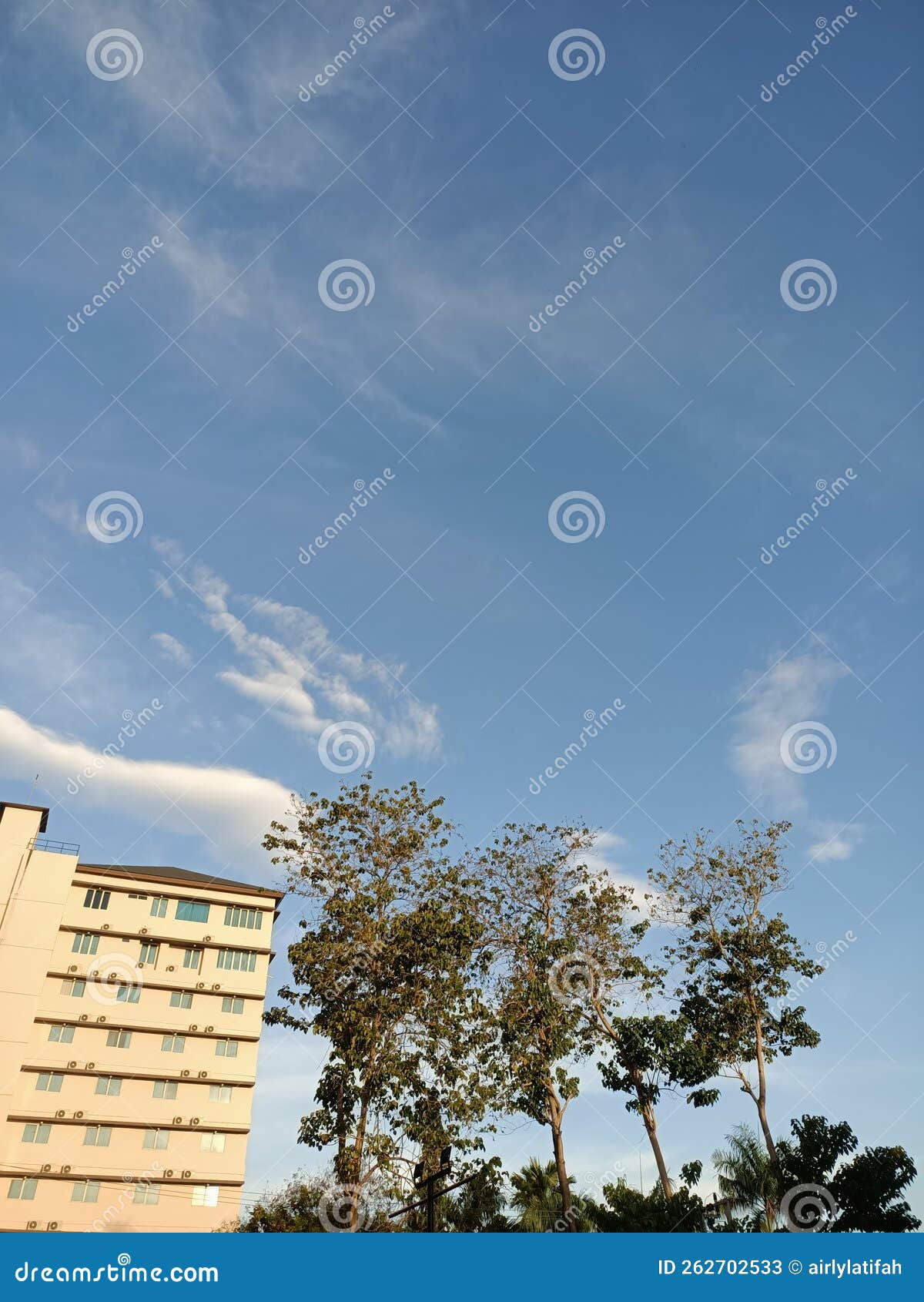 Building Highbuilding Tree View Sky Stock Image - Image of view, tree ...