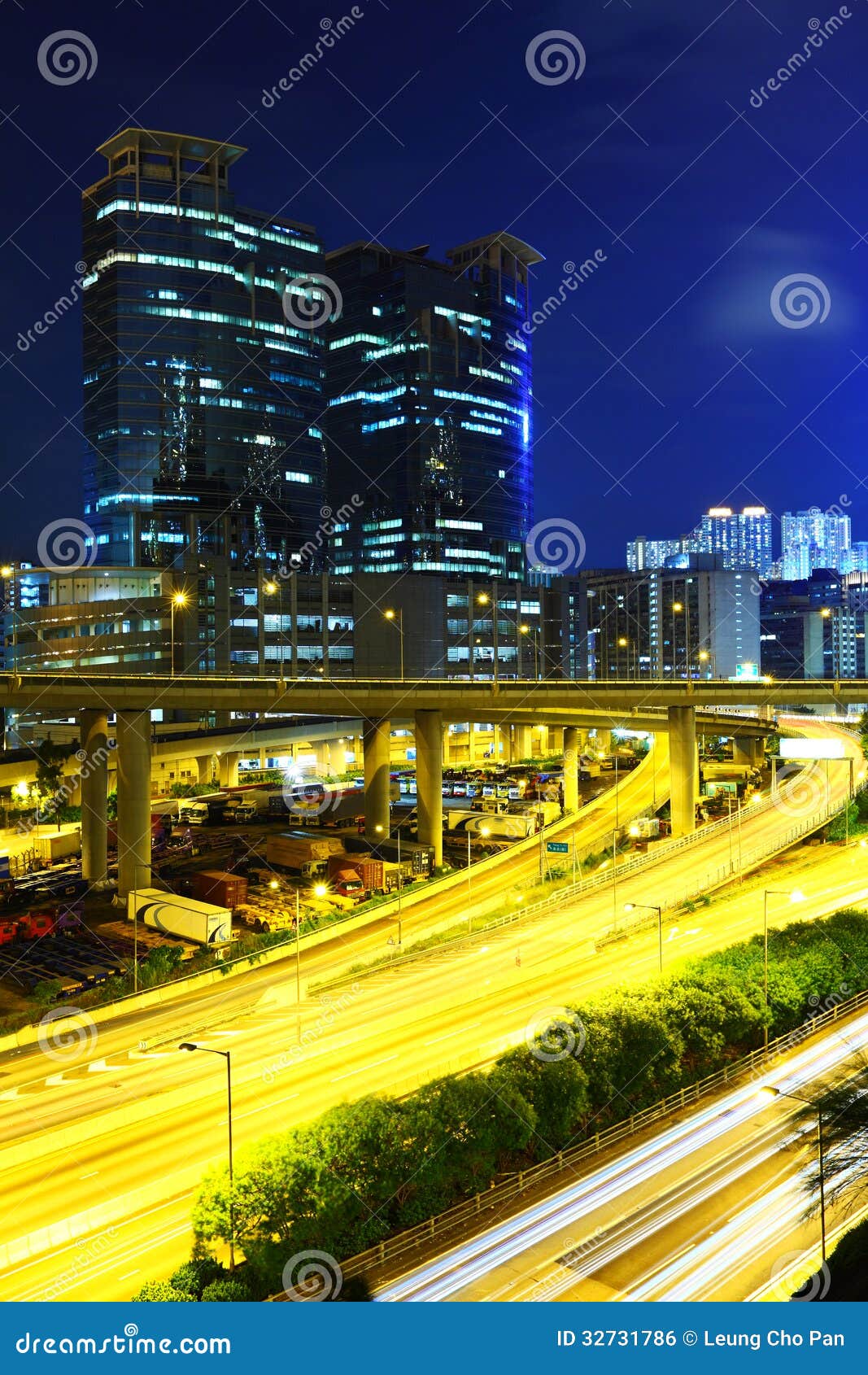 Building with highway stock photo. Image of exposure - 32731786