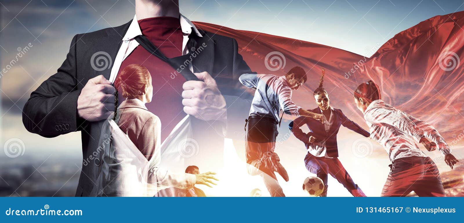 Building his super team stock image. Image of networking - 131465167