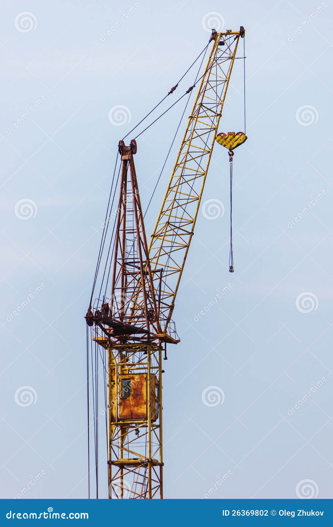 Building hoisting crane stock photo. Image of heavy, activity - 26369802