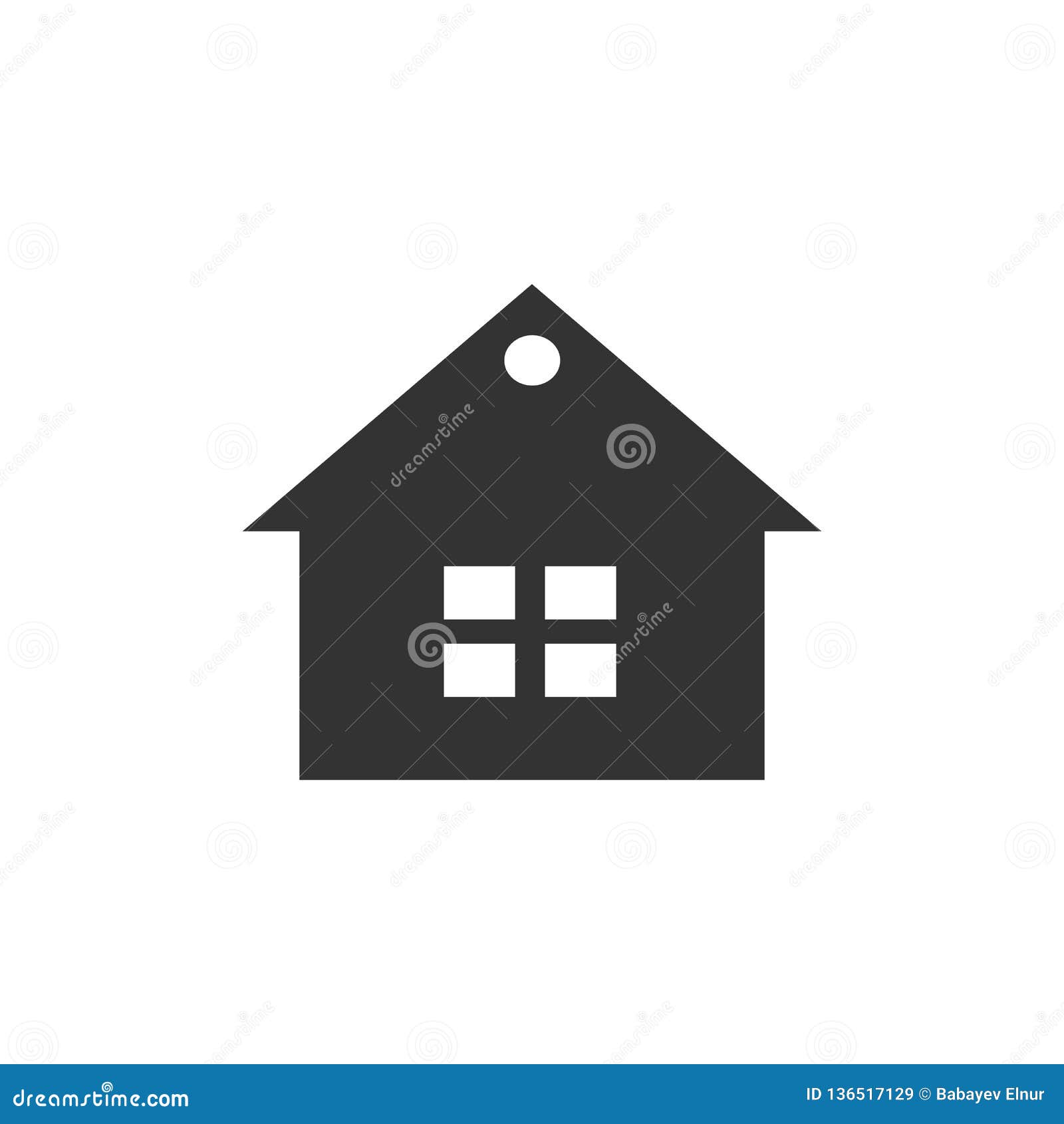 Building Home Icon on White Backboard,vector Symbol Stock Illustration ...