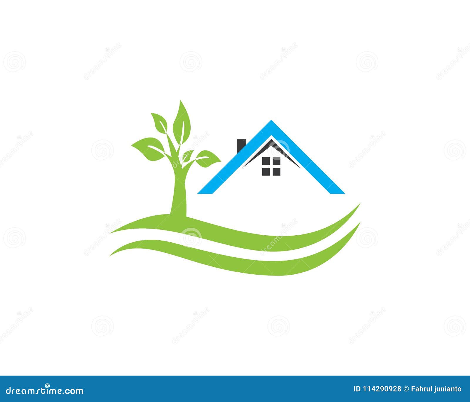 Building Home Nature Logo Design Template Stock Vector - Illustration ...