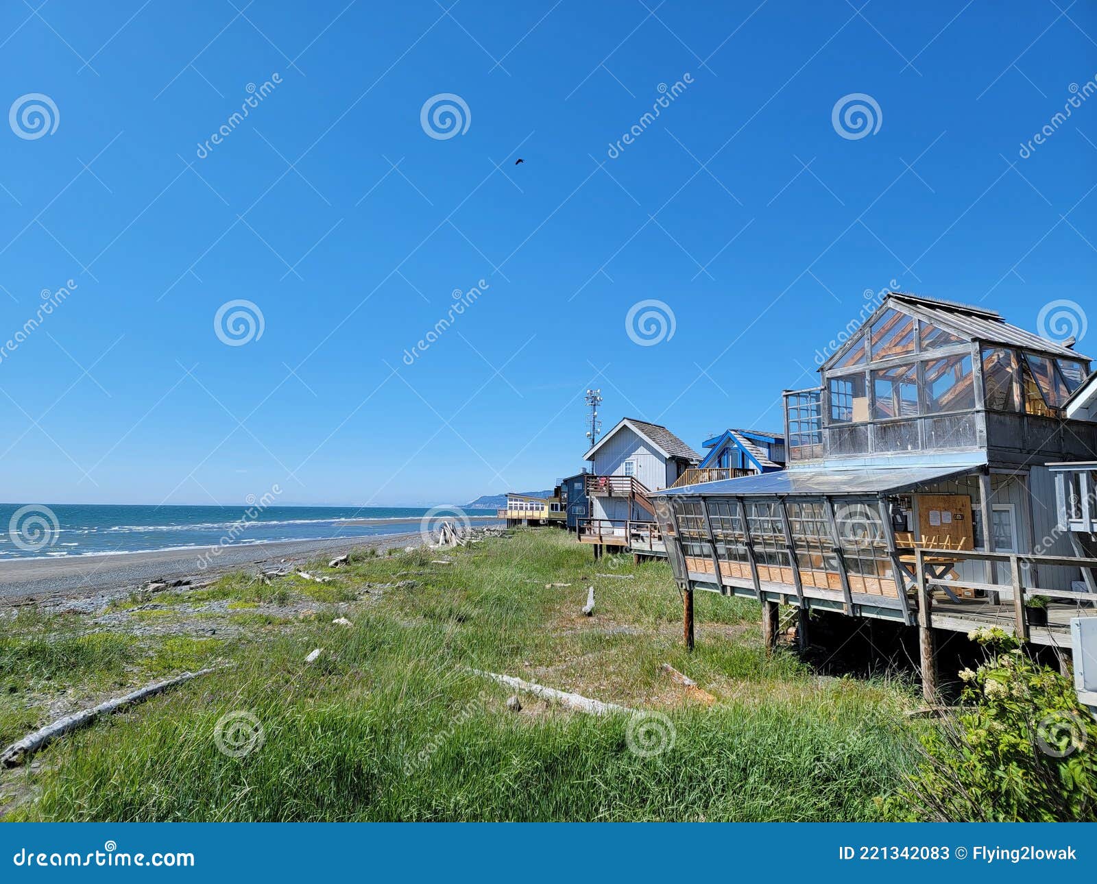 Building on the Homer Spit Alaska Editorial Stock Photo - Image of boat ...