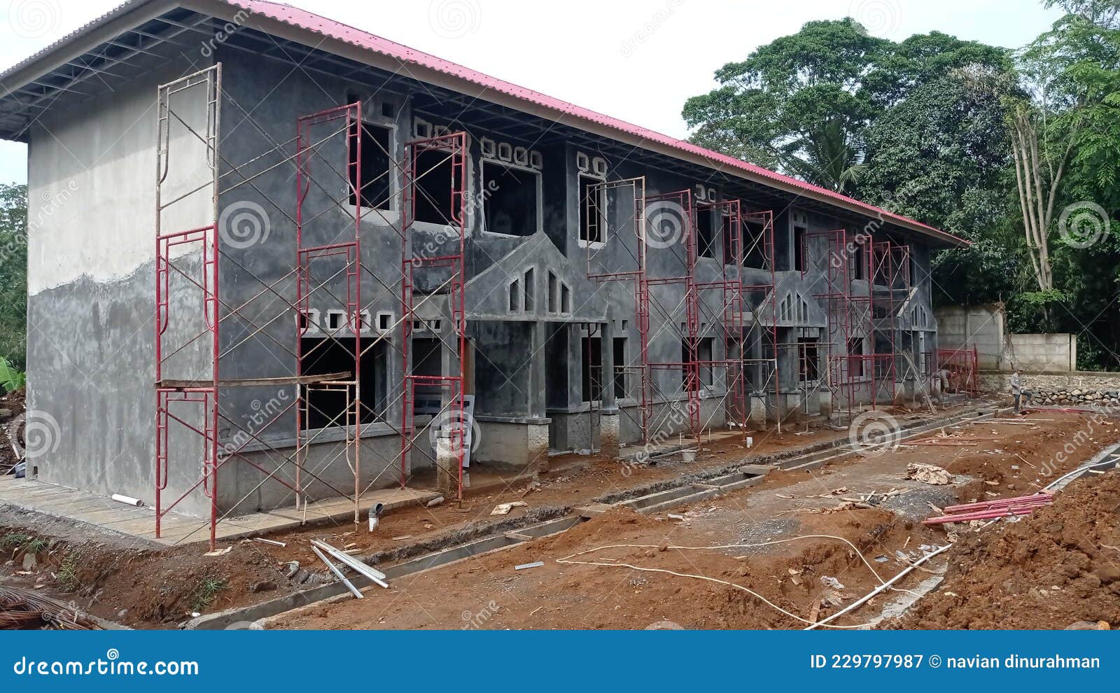 Building House Low Budget Bogor Stock Image - Image of house, wood ...