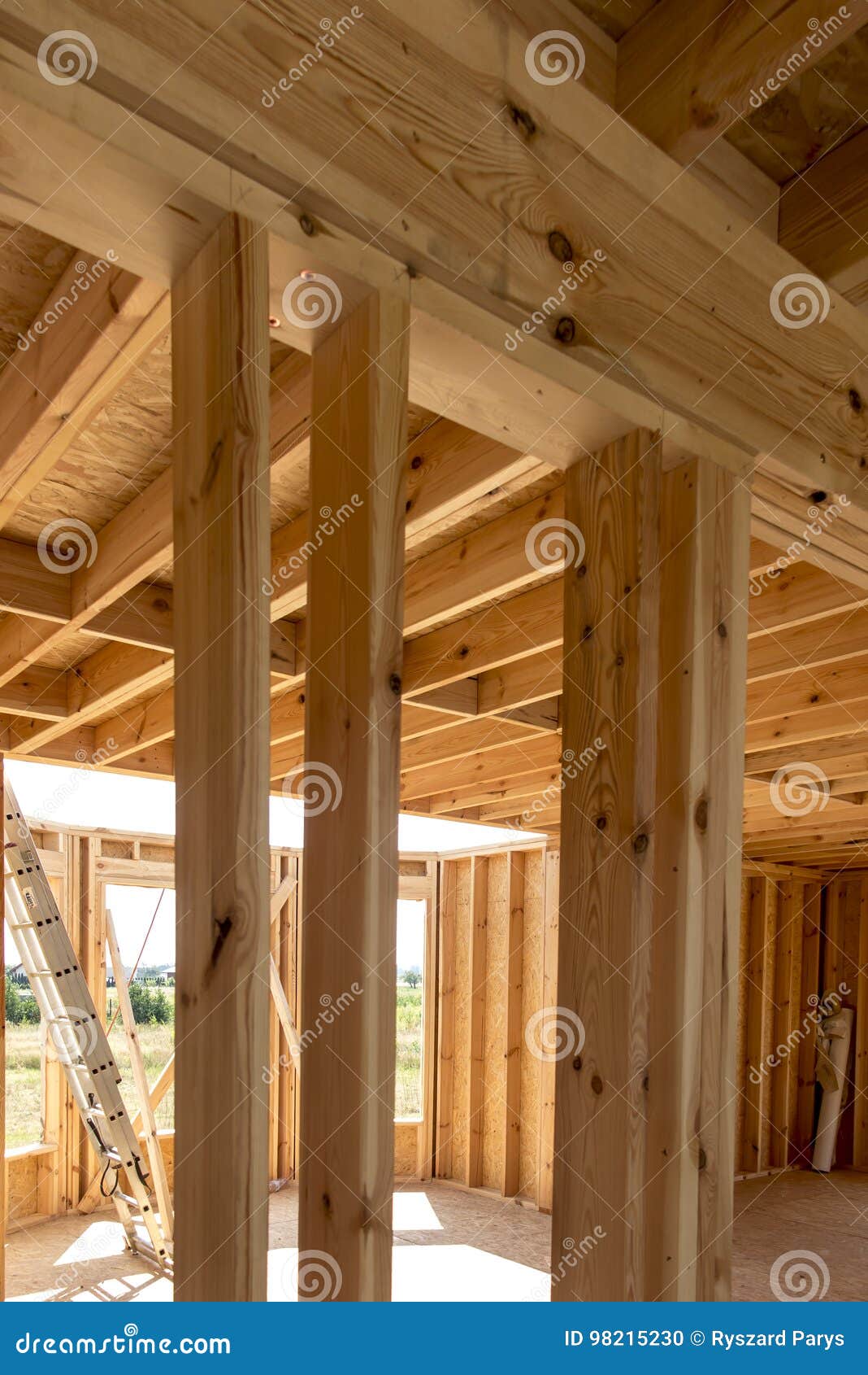 Building a House in Skeleton Technology Stock Photo - Image of wall ...