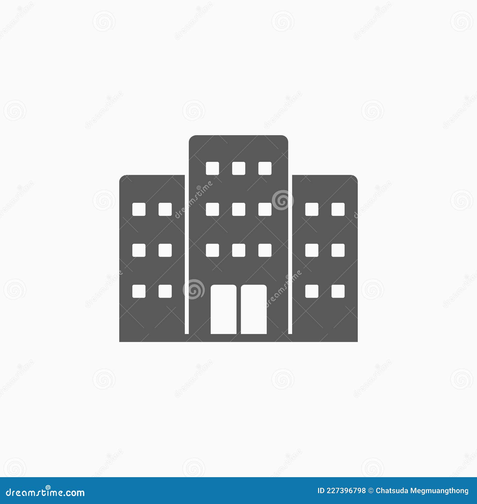 Building Icon, Office, Home, Apartment Stock Vector - Illustration of ...
