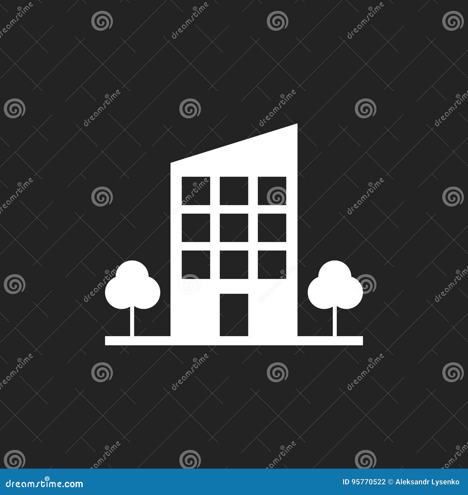 Building Icon. Business Vector Illustration Stock Vector - Illustration ...