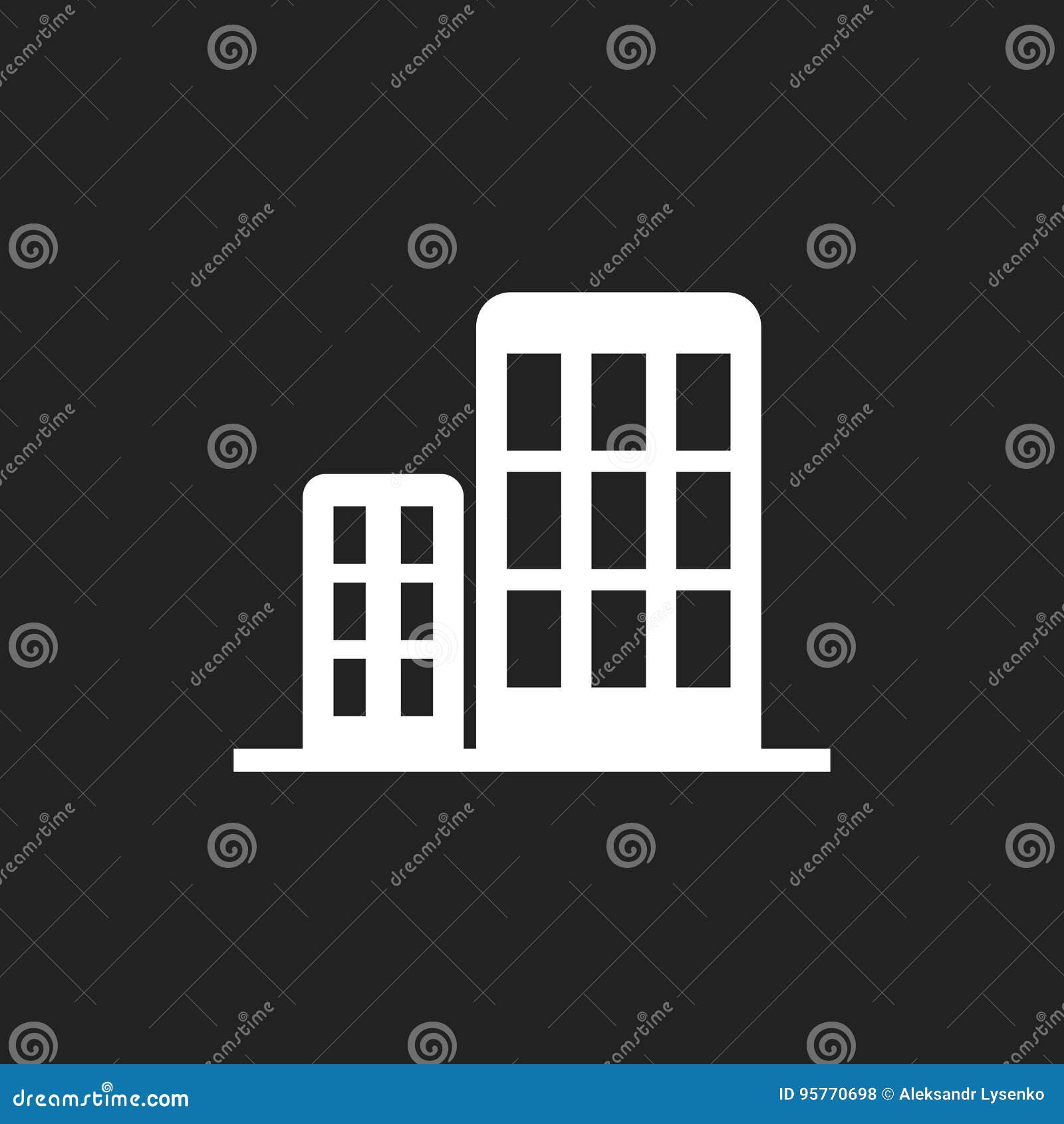 Building Icon. Business Vector Illustration Stock Vector - Illustration ...