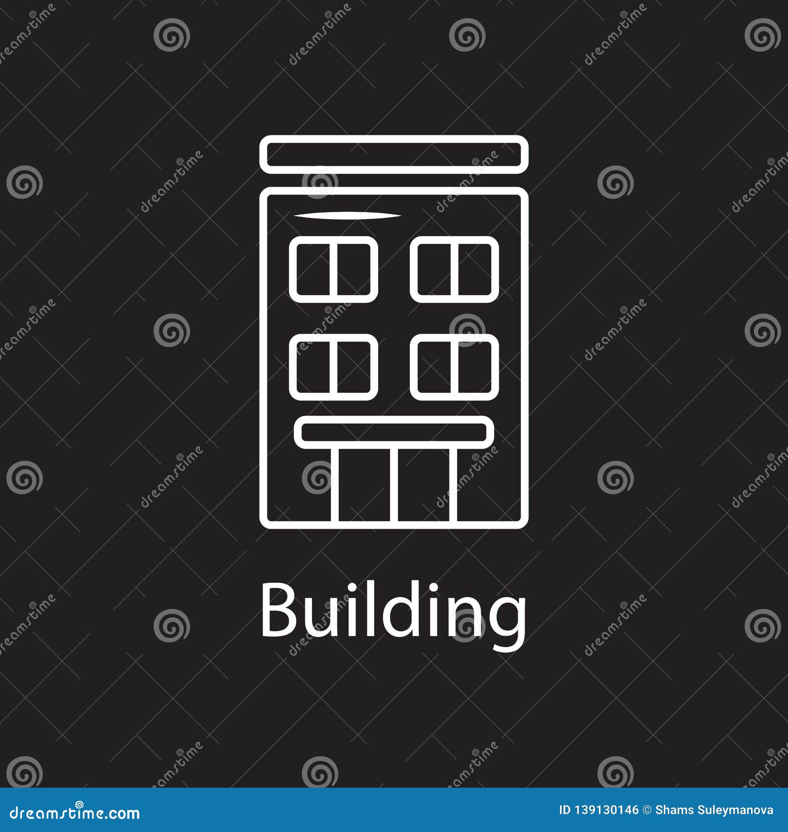 Building Icon. Simple Element Illustration. Building Symbol Design from ...