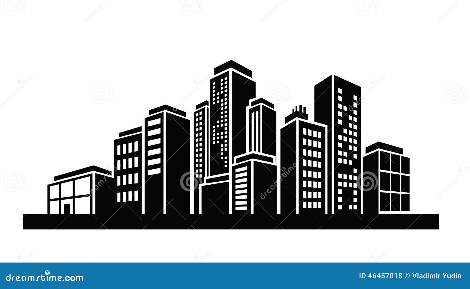Building Icon Black And White Free Download