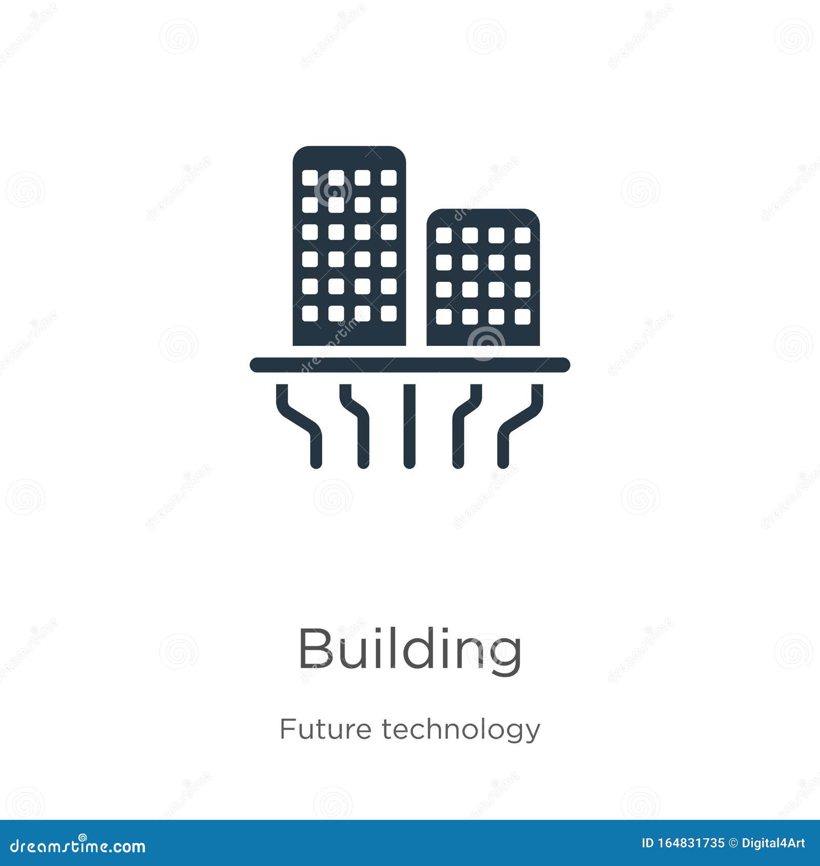 Building Icon Vector. Trendy Flat Building Icon from Future Technology ...