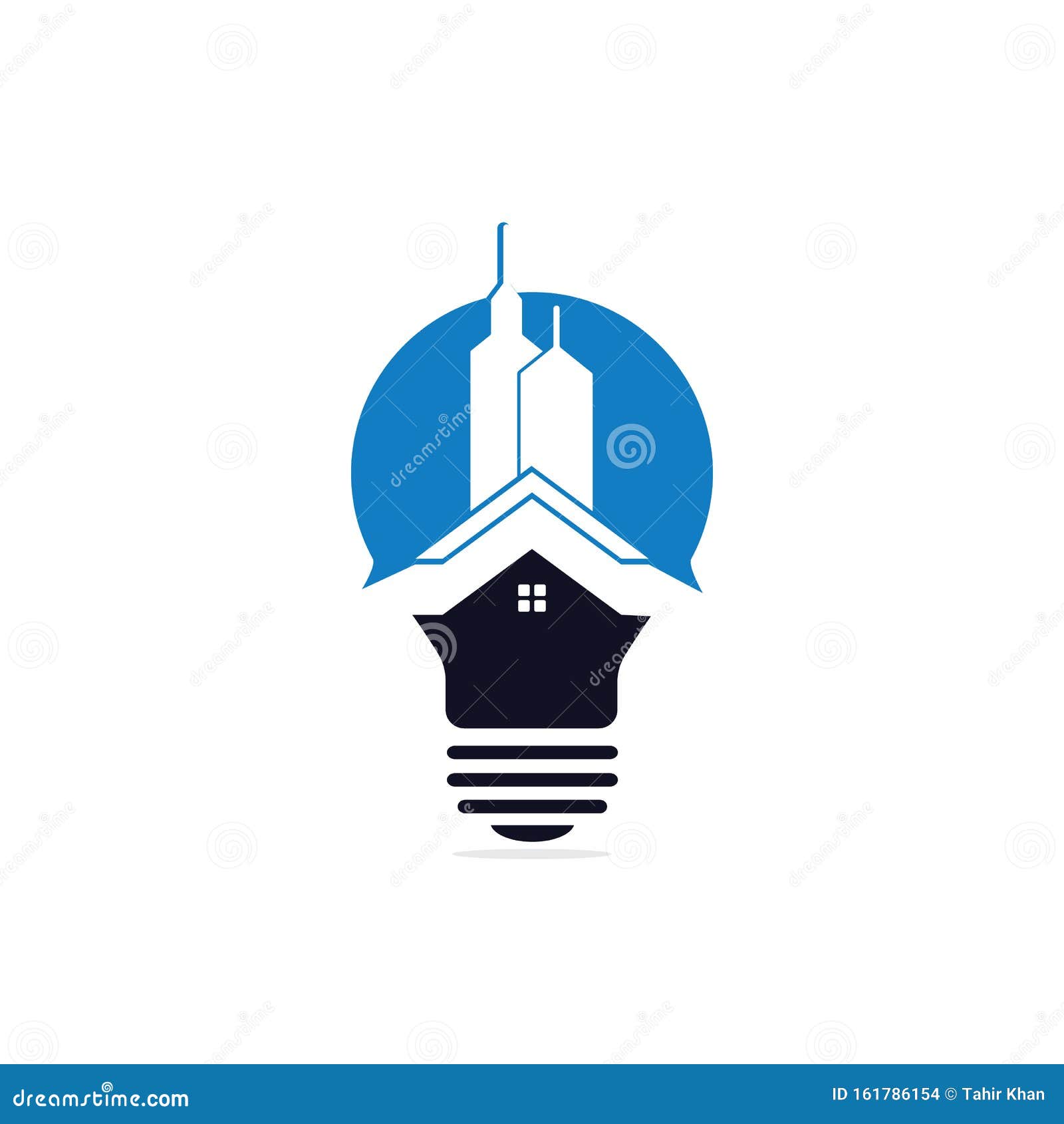 Bulb City Logo Design. Creative City Infrastructure Ideas. Stock Vector ...