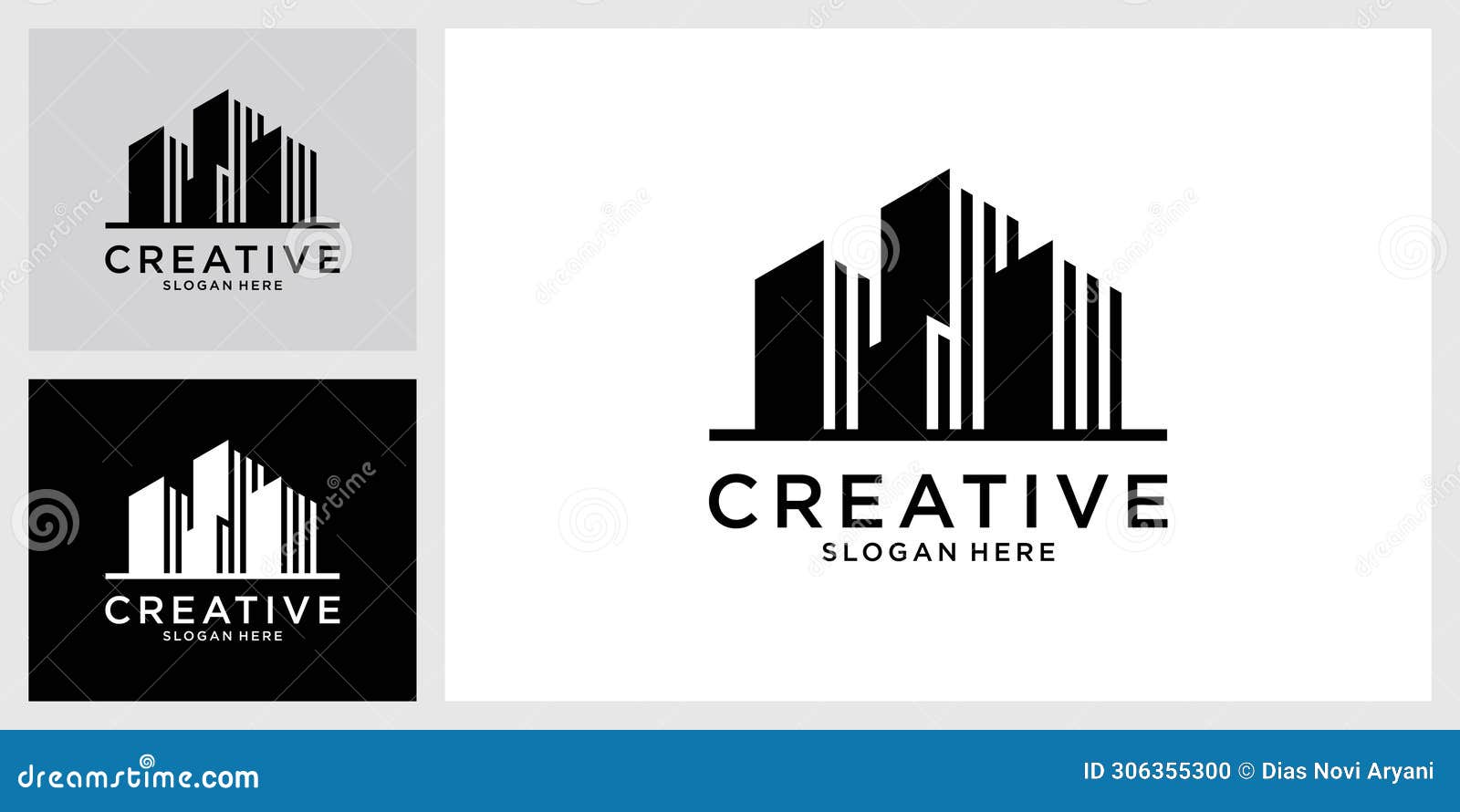 Building Idea Vector Logo Design Stock Vector - Illustration of city ...