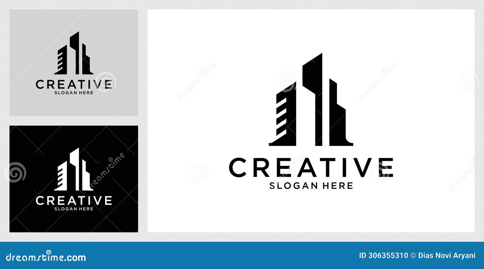 Building Idea Vector Logo Design Stock Illustration - Illustration of ...