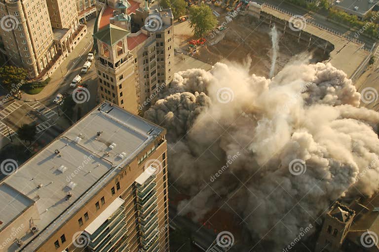 Building Implosion stock photo. Image of explode, destroy - 8260670