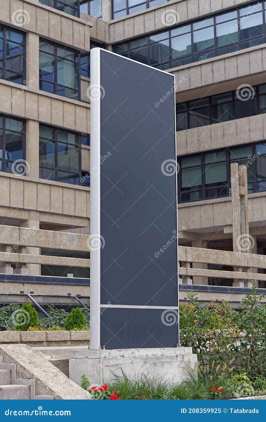 Building info board stock image. Image of business, tall - 208359925