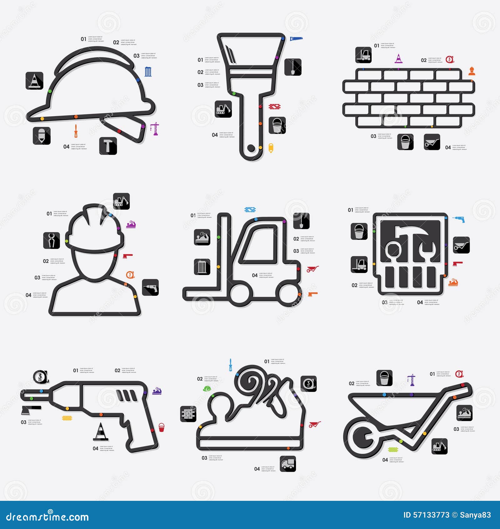 Building infographic stock vector. Illustration of infographic - 57133773