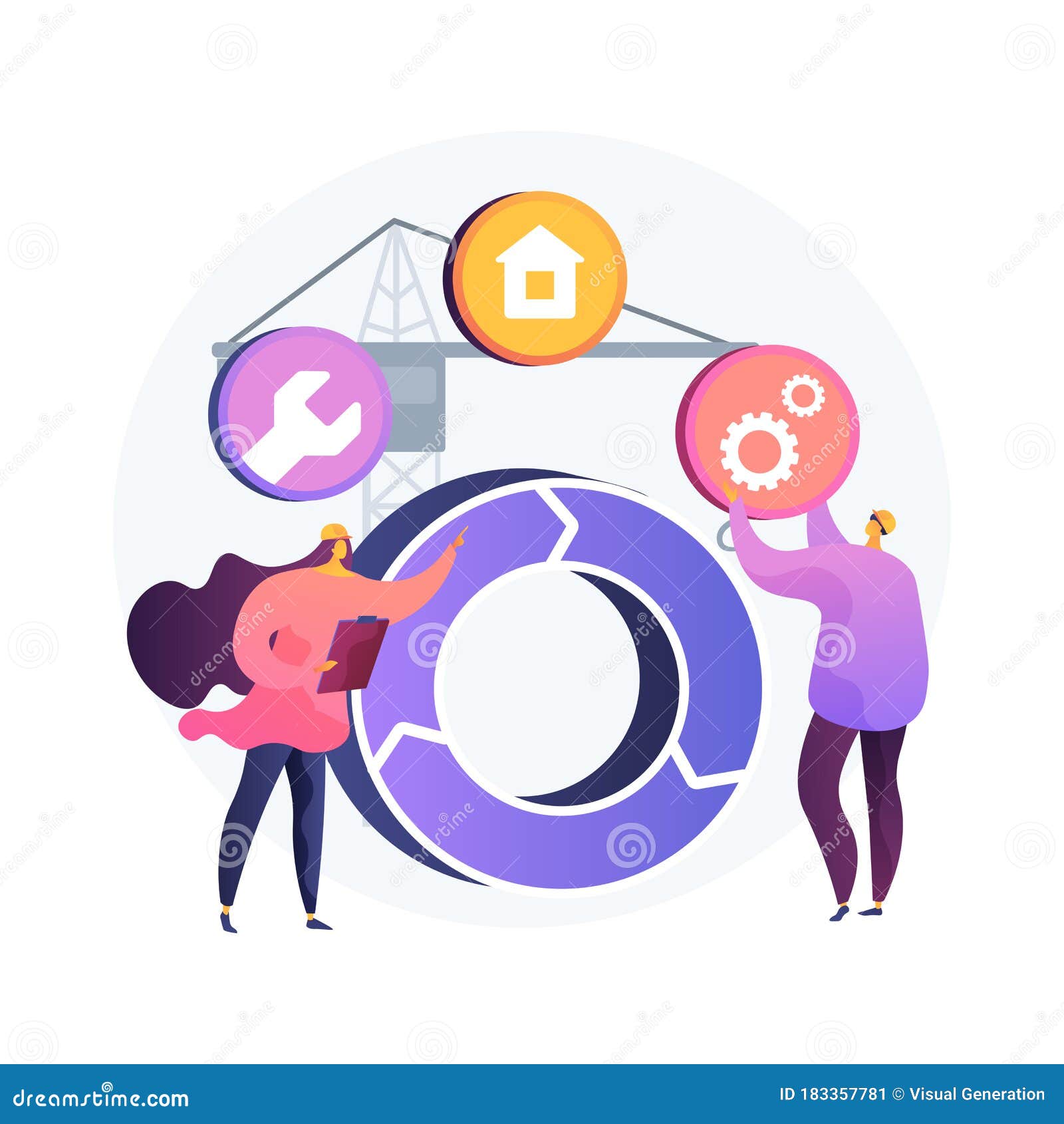 Building Information Modeling Abstract Concept Vector Illustration ...